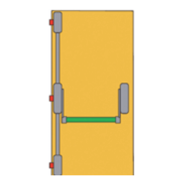 Alpro PH3570320 - 3 Point Panic Latch Silver EPS – unikdoors.co.uk