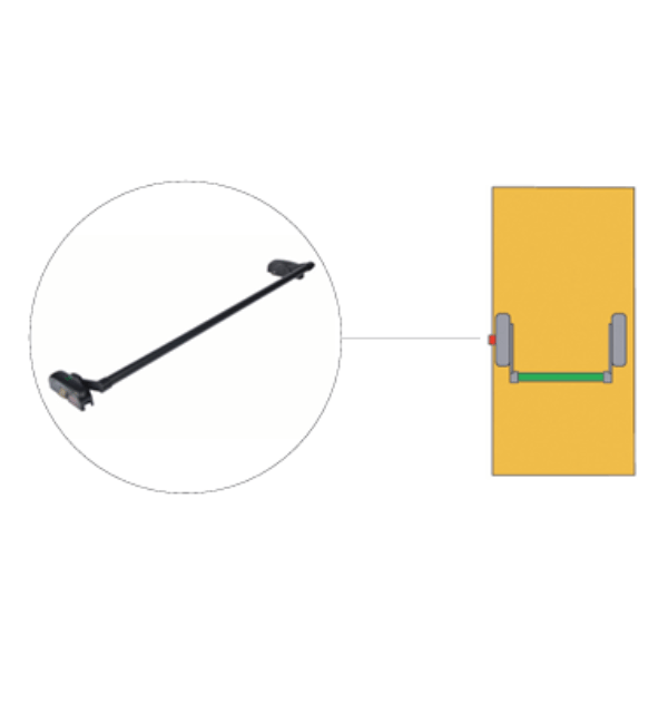 Alpro PH3500320 - Single Point Panic Latch Silver EPS – unikdoors.co.uk