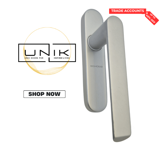 Schuco 276737 Handle for Sliding Doors Without cylinder with Silver Tr ...