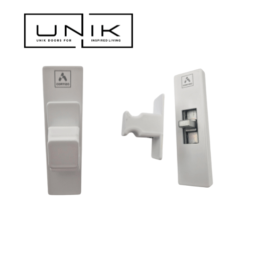 Cortizo Cor Vision Sliding Door Handle-security lock mini- white ...