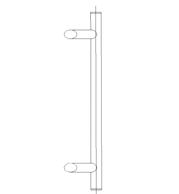 Schuco 240095 Pull Door Handle - Standard Commercial Building Hardware ...